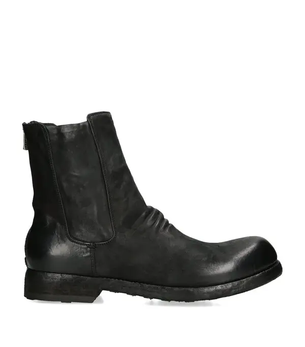 Officine Creative Leather Bulla Chelsea Boots - Black