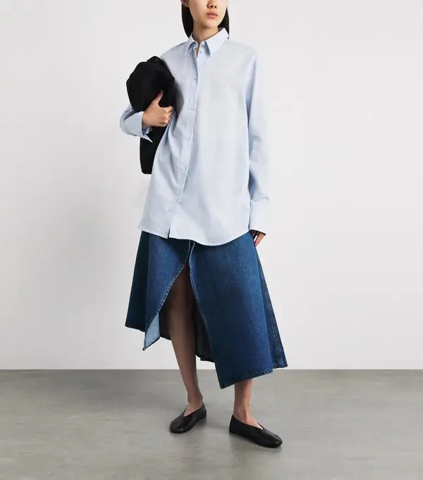 TOTEME Cotton-linen Oversized Shirt