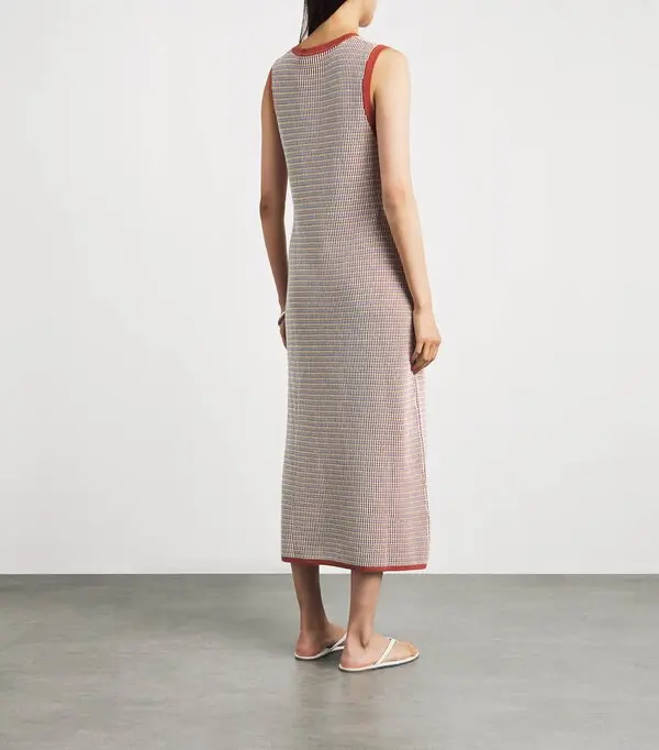Varley Albane Cotton Knitted Maxi Dress - Beige
