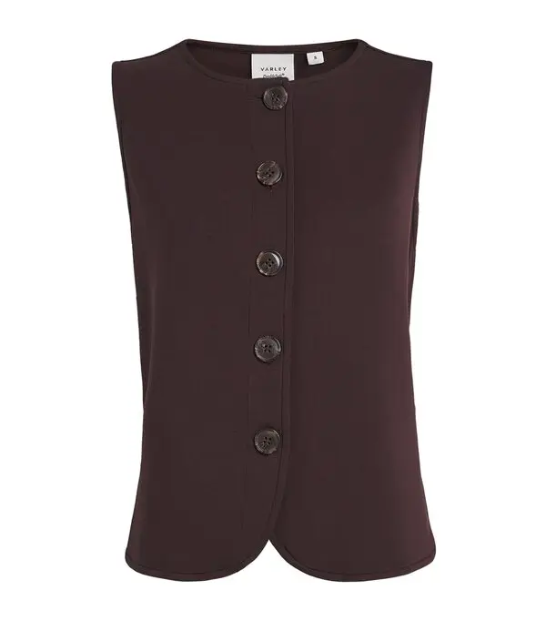 Varley Josie Waistcoat - Brown