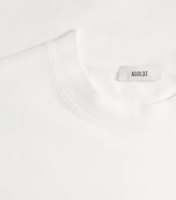 AGOLDE Cotton Asha Long-sleeve T-shirt - White