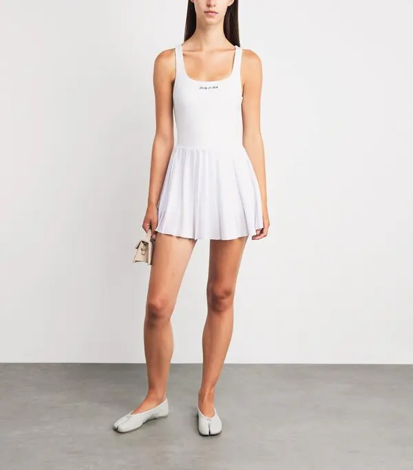 Sporty & Rich Logo Court Mini Dress