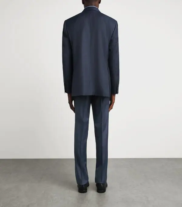 Canali Wool Double-breasted 2-piece Suit