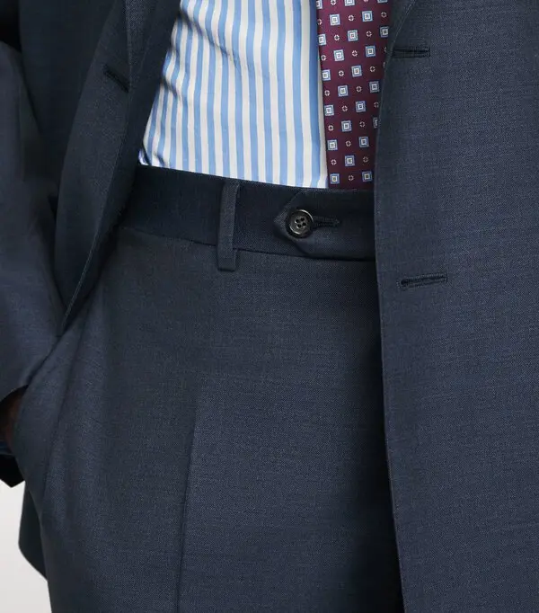 Canali Wool Double-breasted 2-piece Suit