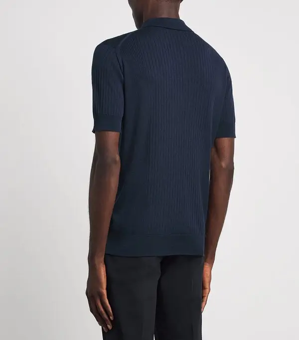 John Smedley Extra Fine Merino Wool Croall Polo Shirt