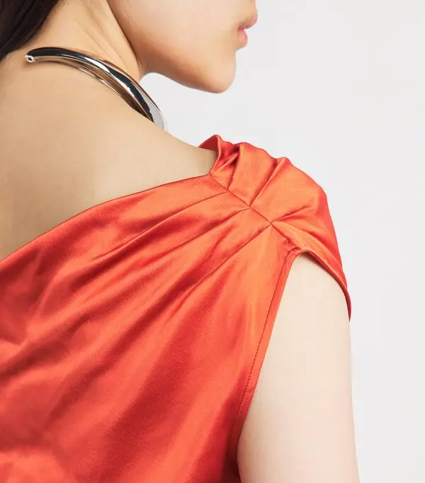 Staud Silk-blend Phare Maxi Dress