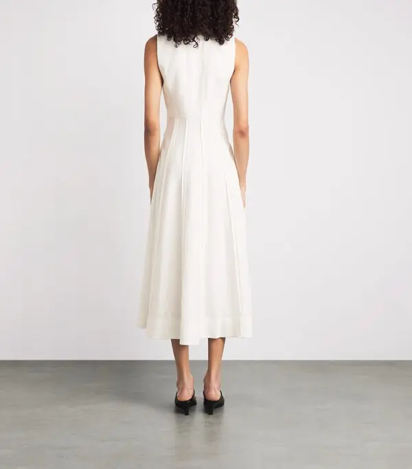 RÓHE Cotton Poplin Sculptural Midi Dress