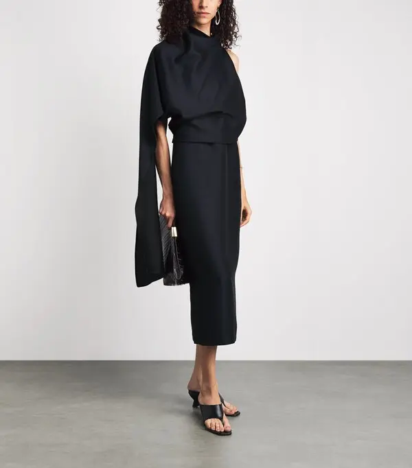 RÓHE Draped Open-back Maxi Dress