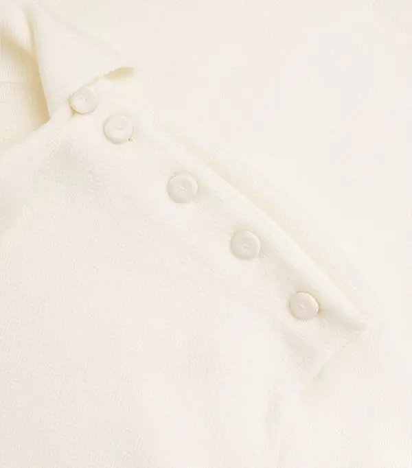 RÓHE Asymmetrical Collar Merino Wool Polo Sweater