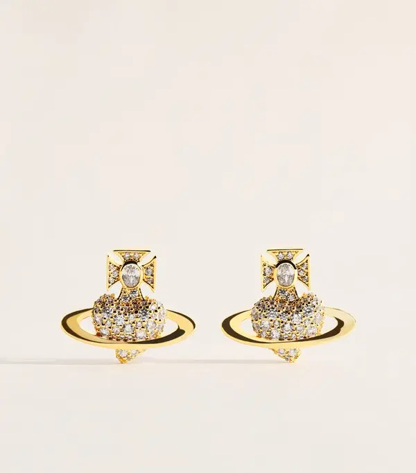 VIVIENNE WESTWOOD Embellished Agnatha Earrings - Gold