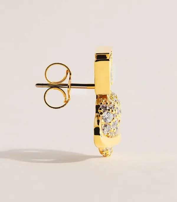 VIVIENNE WESTWOOD Embellished Heart Orb Stud Earrings