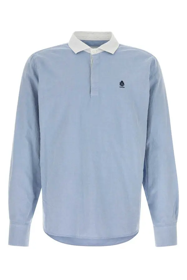 Prada Powder Oxford Shirt - Blue
