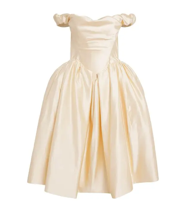 VIVIENNE WESTWOOD Satin Lady Midi Dress - Ivory