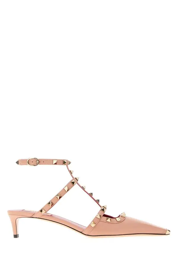 Valentino Garavani Rockstuds Leather Pumps - Pink