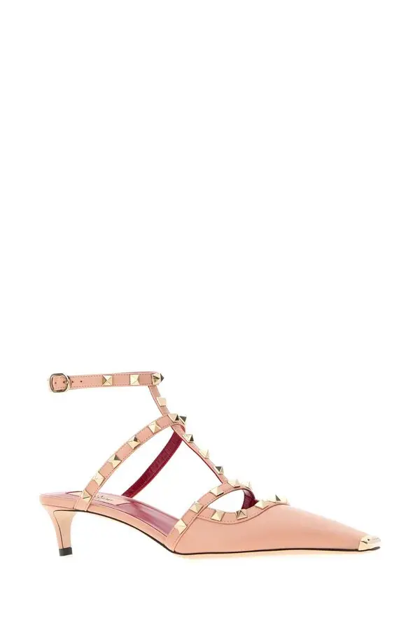 Valentino Garavani Rockstuds Leather Pumps - Pink