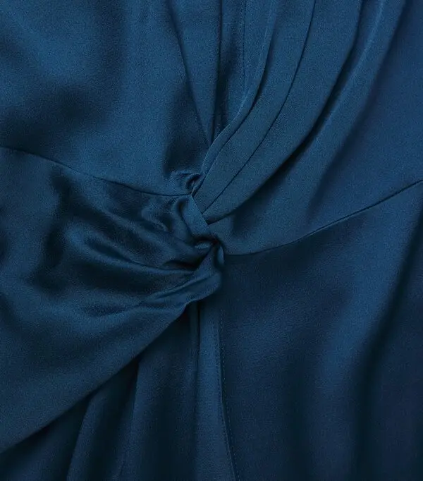 Victoria Beckham Satin Aria Midi Dress - Blue
