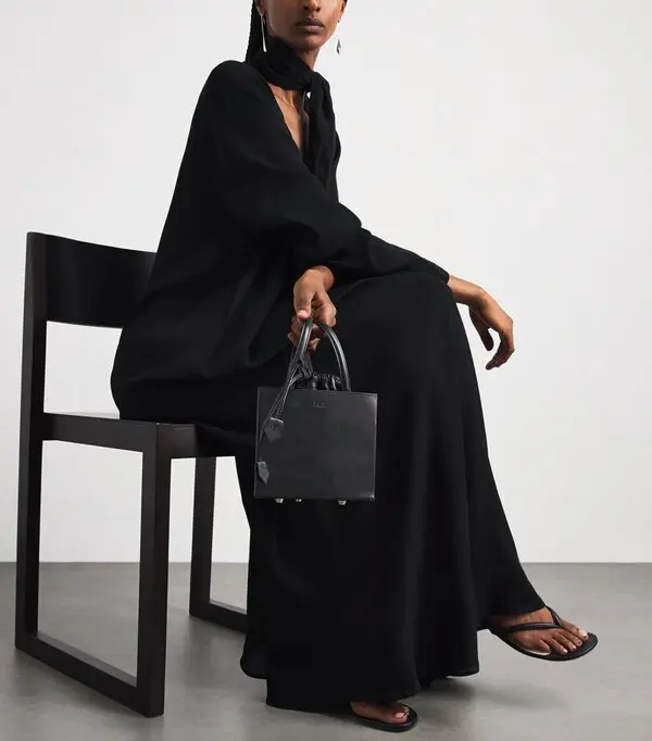TALEL PARIS Leather Triangle Top-handle Bag