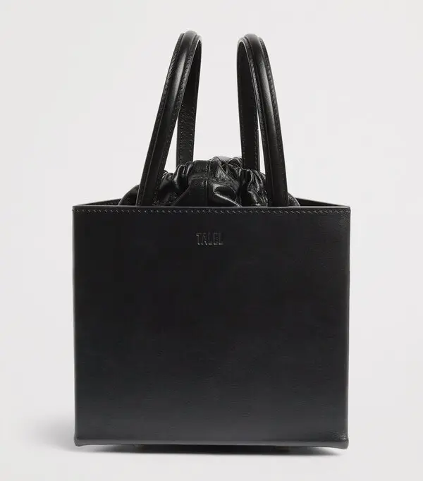 TALEL PARIS Leather Triangle Top-handle Bag