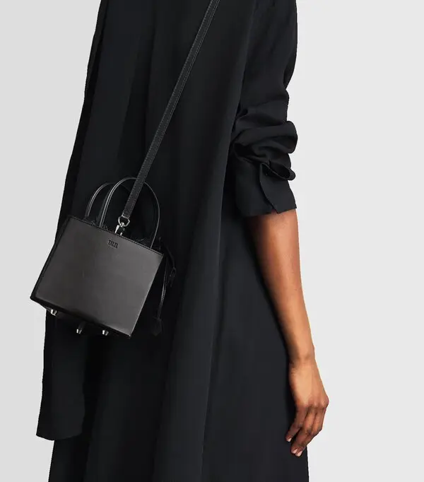 TALEL PARIS Leather Triangle Top-handle Bag