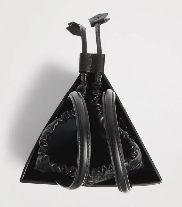 TALEL PARIS Leather Triangle Top-handle Bag