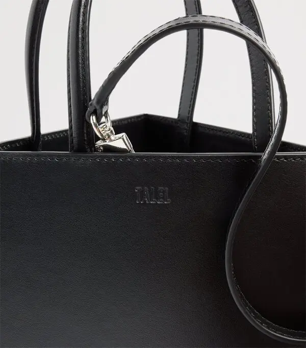 TALEL PARIS Leather Triangle Top-handle Bag