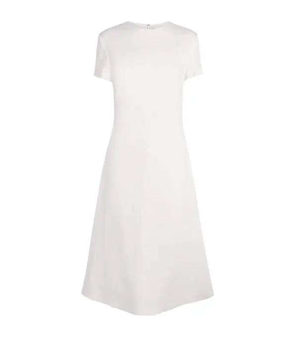 Brandon Maxwell Linen-blend Ridley Mini Dress
