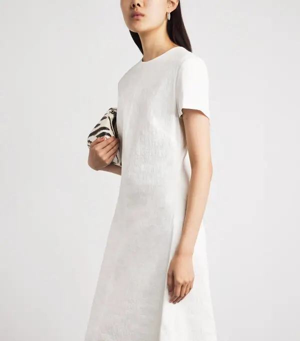 Brandon Maxwell Linen-blend Ridley Mini Dress