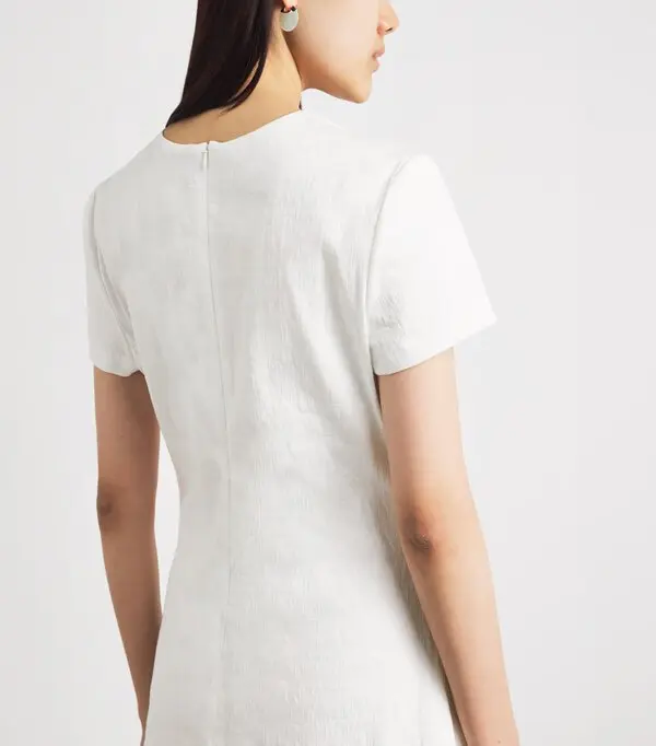 Brandon Maxwell Linen-blend Ridley Mini Dress