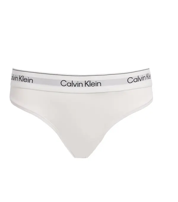 Calvin Klein Cotton-blend Icon Thong - White