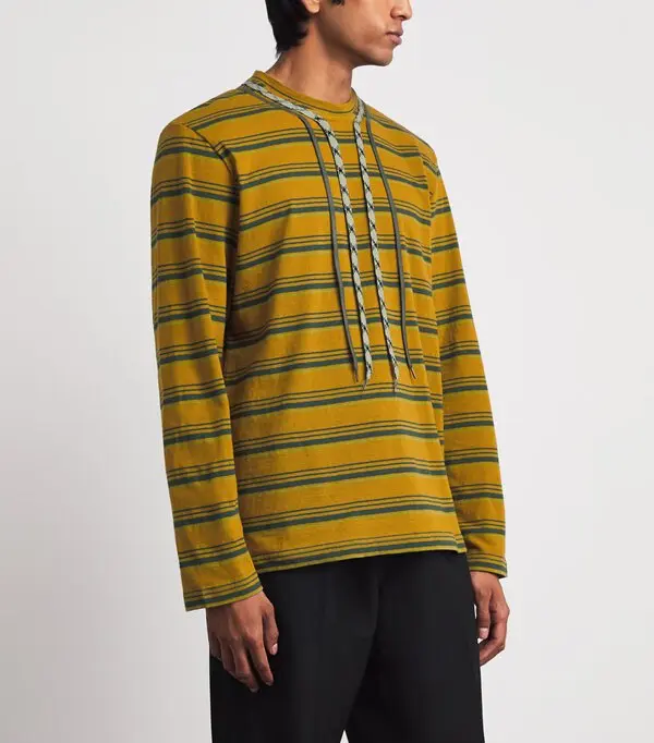 CRAIG GREEN Stripe Lace Long-sleeve T-shirt