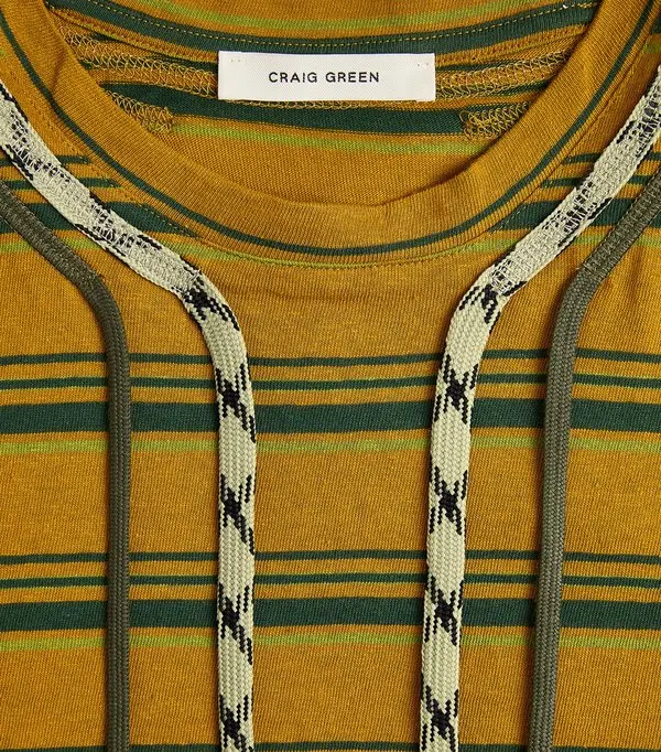 CRAIG GREEN Stripe Lace Long-sleeve T-shirt