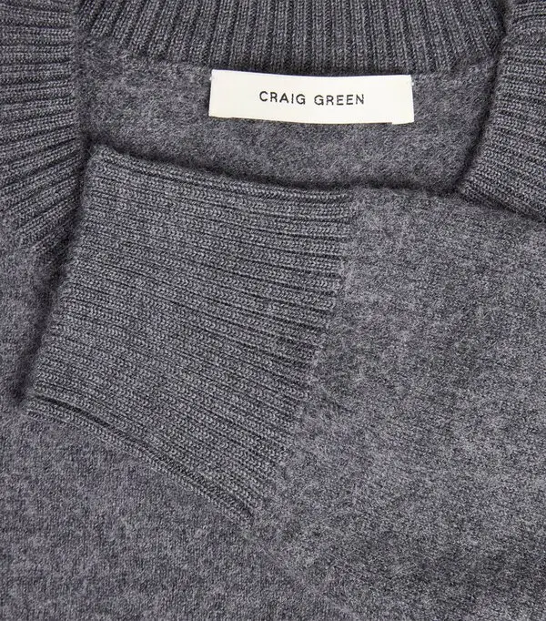 CRAIG GREEN Wool Felt Stripe Sweater