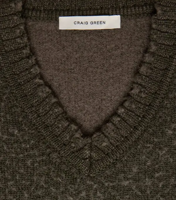 CRAIG GREEN Wool-blend Sweater Vest