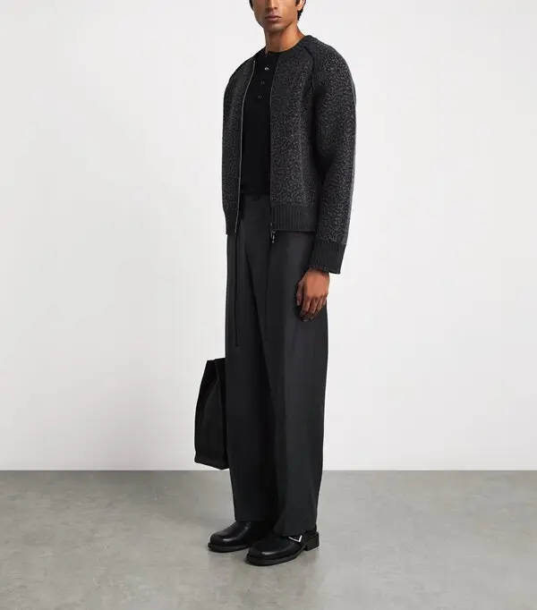 CRAIG GREEN Wool-blend Zip-up Sweater