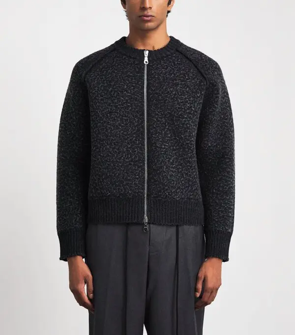 CRAIG GREEN Wool-blend Zip-up Sweater