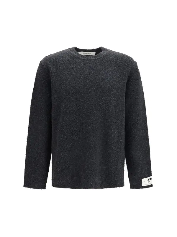 GOLDEN GOOSE Wool Crew Neck Sweater - Gray