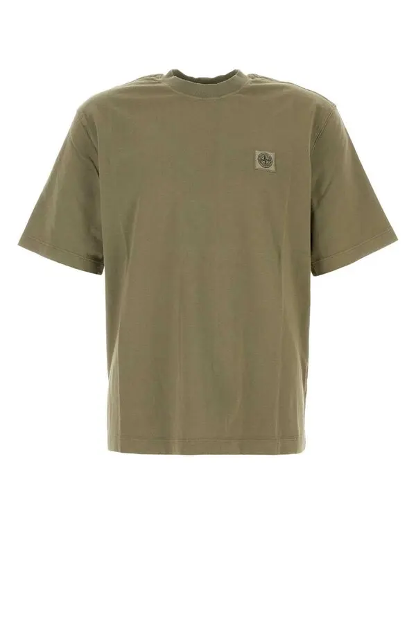 Stone Island Olive Cotton T-shirt - Green
