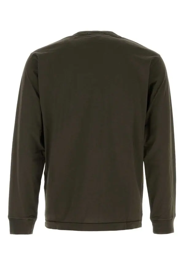 Stone Island Khaki Cotton T-shirt