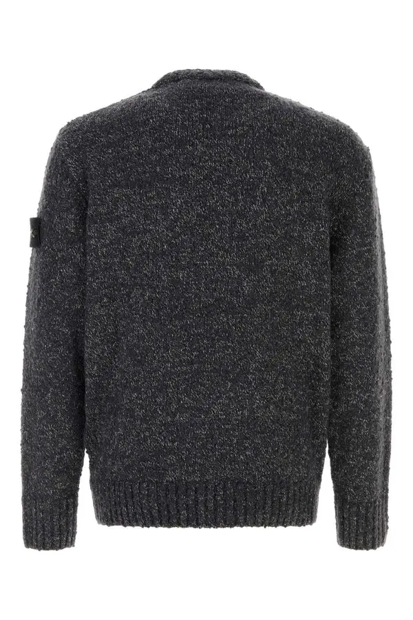 Stone Island Powder Cotton Ribbed Sweater