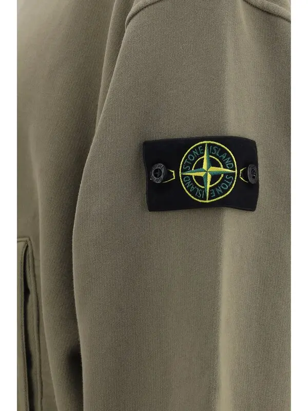 Stone Island Hooded Sweatshirt With Front Pocket