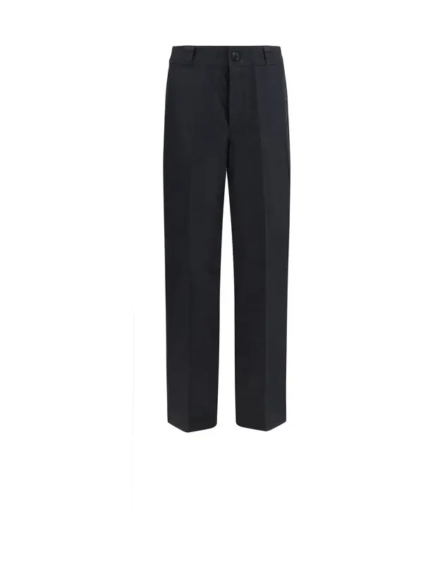 Prada Technical Wide-leg Pants In Canvas