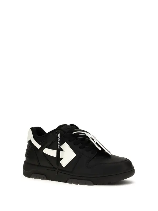Off-White Out Of Office" Leather Sneakers - Black