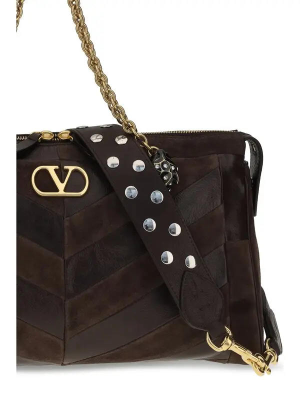 Valentino Garavani Medium Panthea Shoulder Bag - Brown