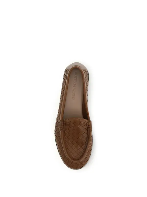 Bottega Veneta Silenzio Loafers - Brown