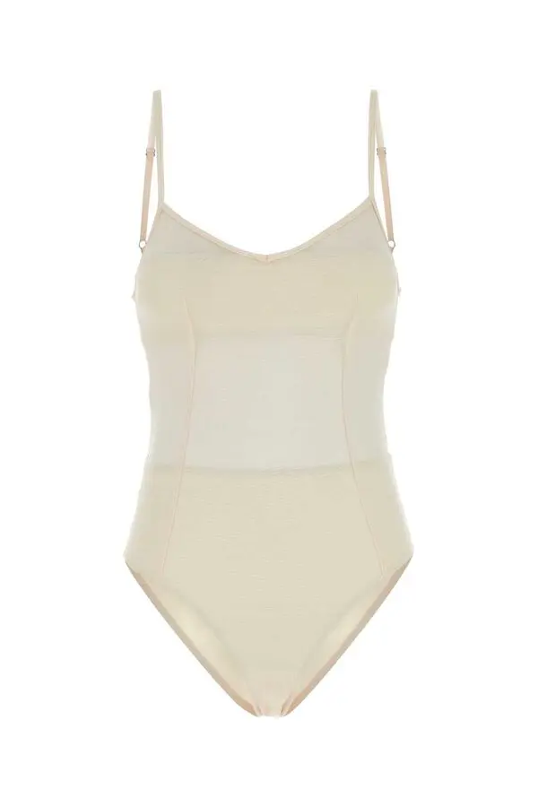 Prada Light Tulle One Piece Swimsuit - Pink