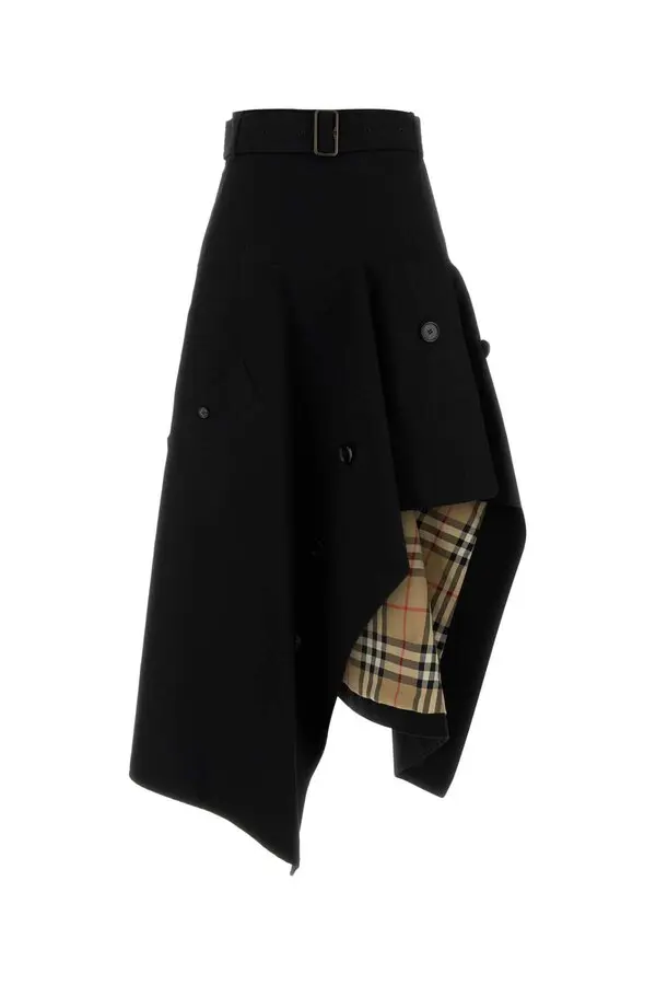 Burberry Gabardine Skirt - Black