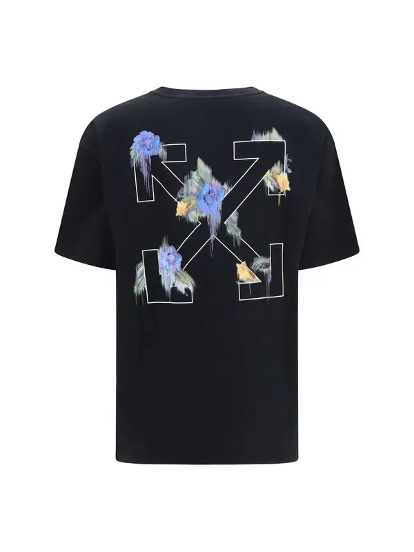 Off-White Arrow Out Flower T-shirt - Black