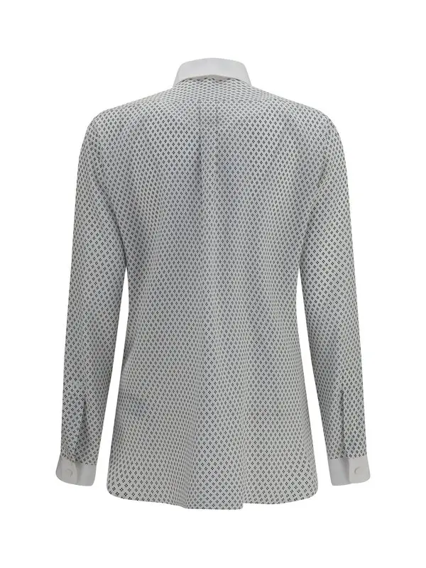 TOM FORD Diamond Print Silk Crêpe De Chine Shirt - Multicolor