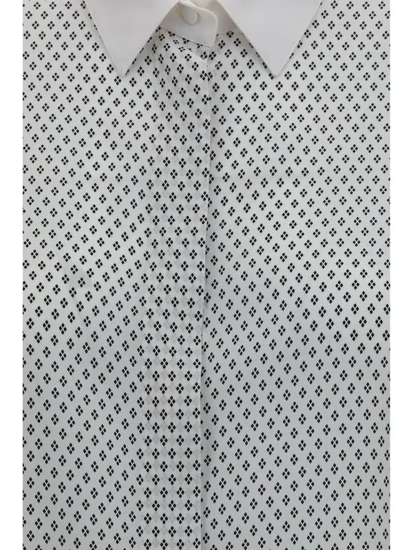 TOM FORD Diamond Print Silk Crêpe De Chine Shirt - Multicolor