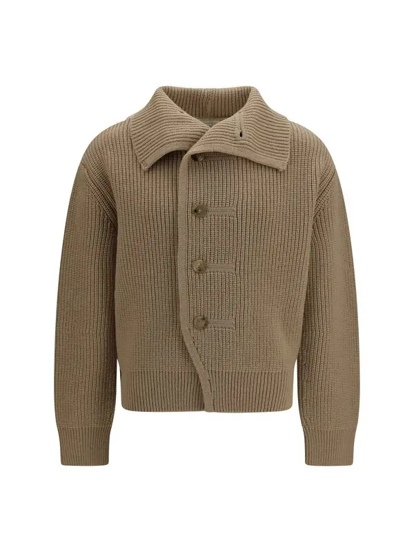 Dries Van Noten High-neck Buttoned Cardigan - Cream